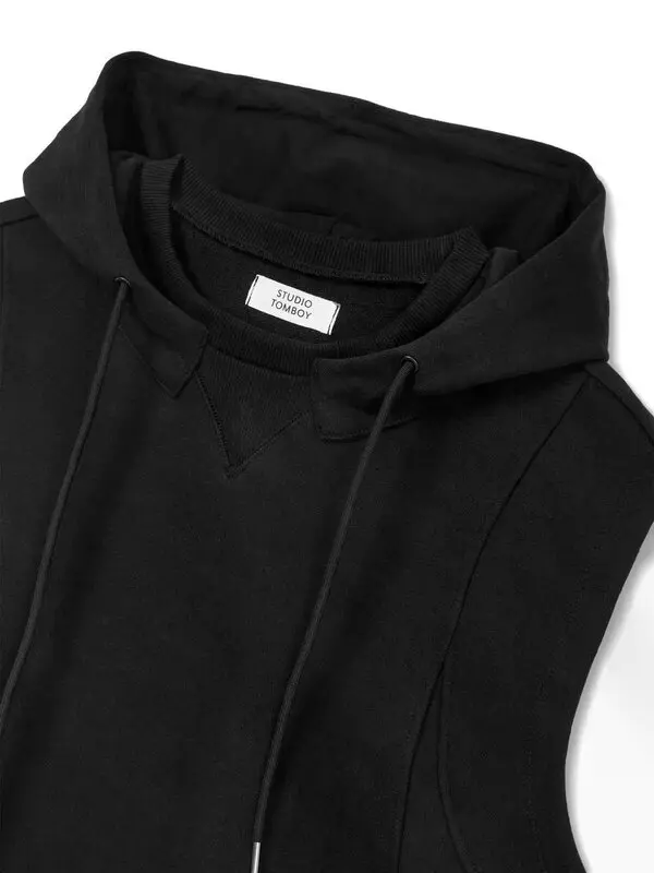 STUDIO TOMBOY Sleeveless Drawstring Hoodie