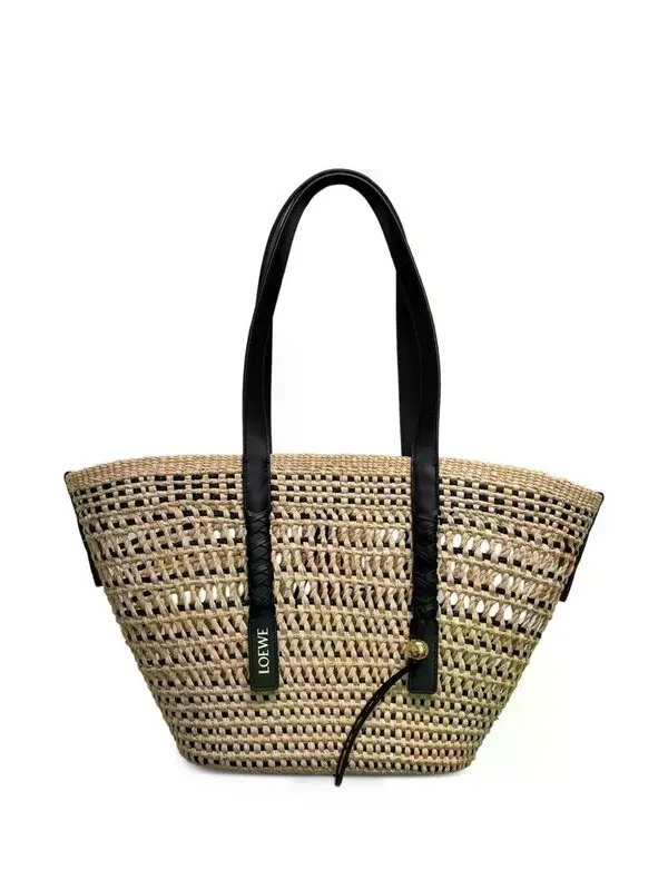 Loewe Braid Basket Shoulder Bag - Neutrals