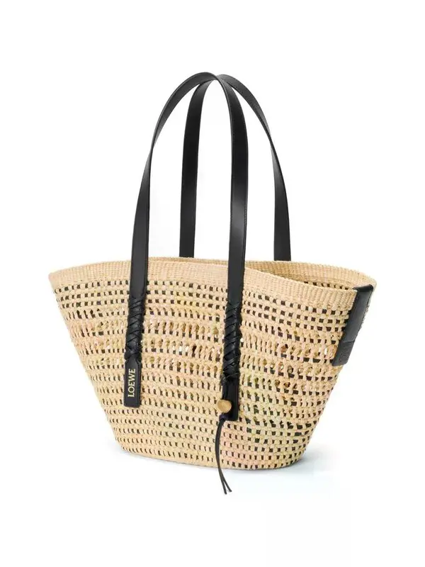 Loewe Braided Basket Shoulder Bag - Neutrals