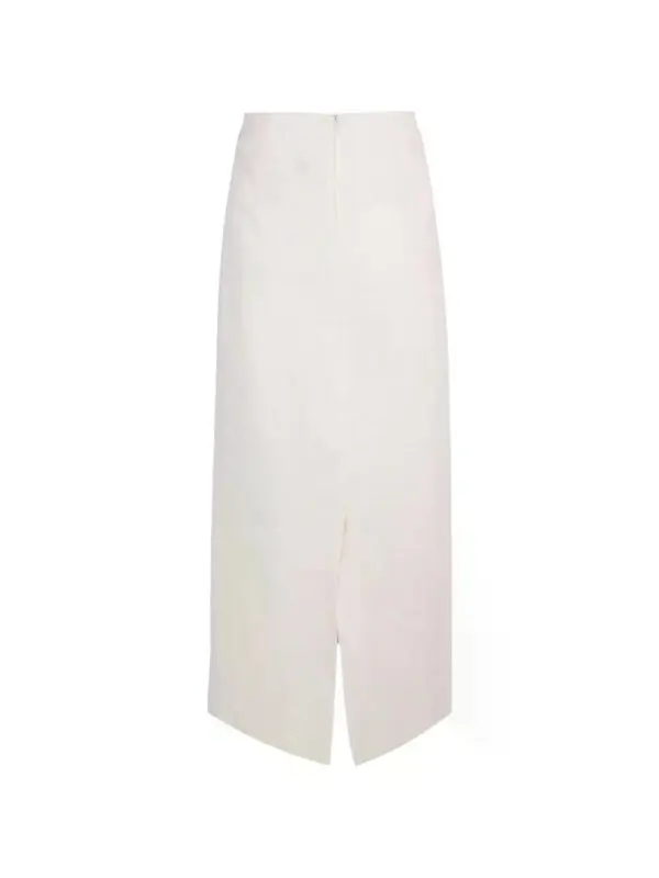 CALA DE LA CRUZ Lima Appliqué-stripe Pencil Skirt