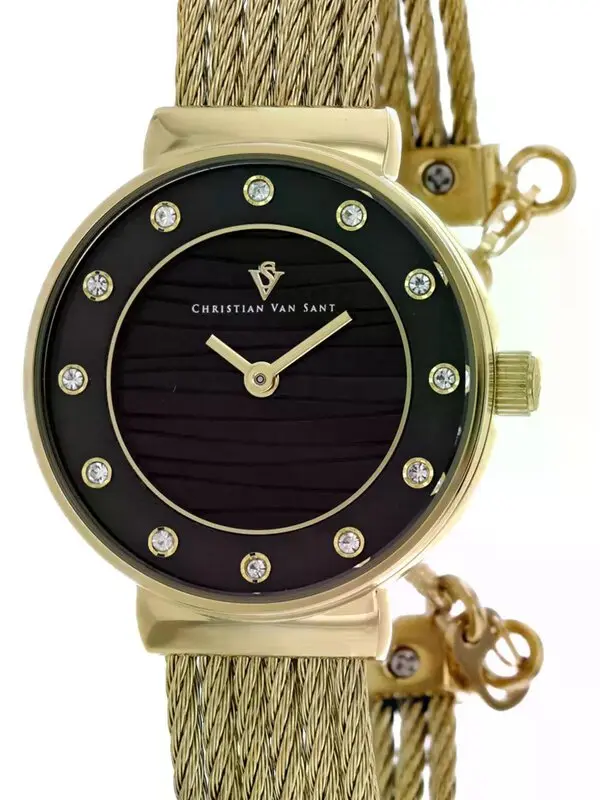 CHRISTIAN VAN SANT Twisted Cable Watch - Black