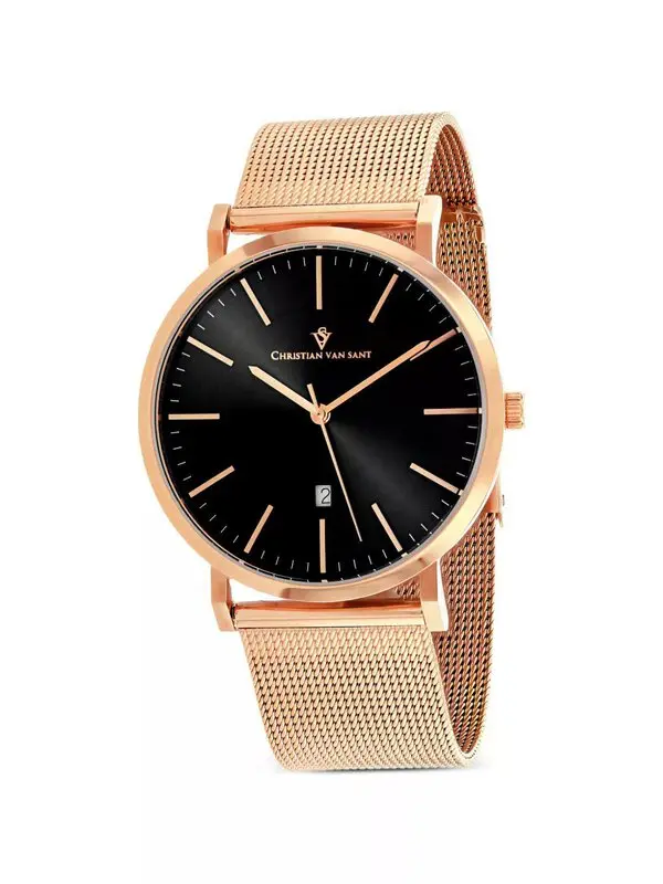 CHRISTIAN VAN SANT Mesh-strap 41mm Watch - Black