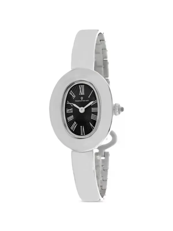 CHRISTIAN VAN SANT Anora Oval Bangle Watch - Black