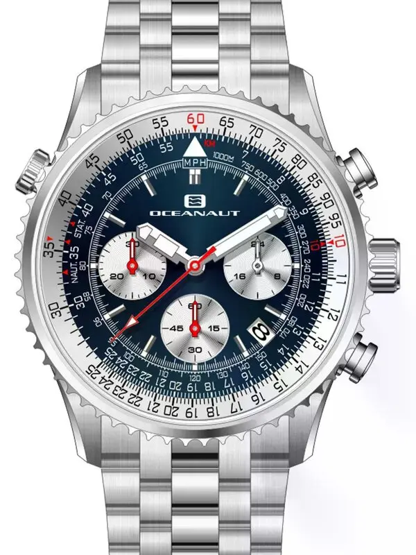 OCEANAUT Flight 46mm Chronograph Watch
