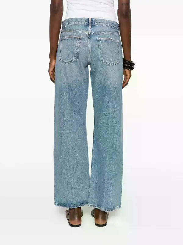 AGOLDE Faded Effect Straight Leg Jeans