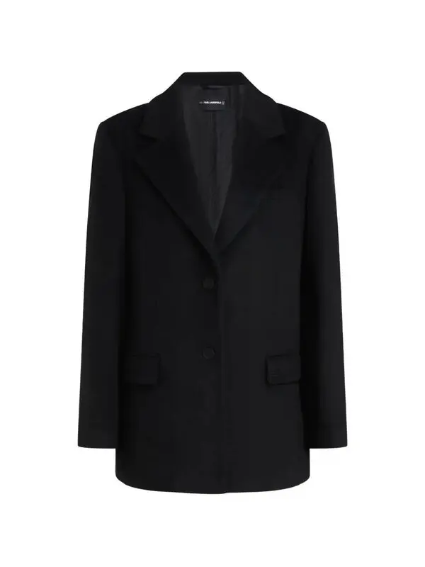 Karl Lagerfeld Single-breasted Felted Coat