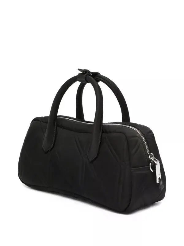 Emporio Armani Quilted Logo Plaque Tote Bag