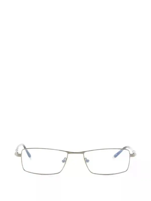 S.t. Dupont Rectangle Frame Eyeglasses - Silver