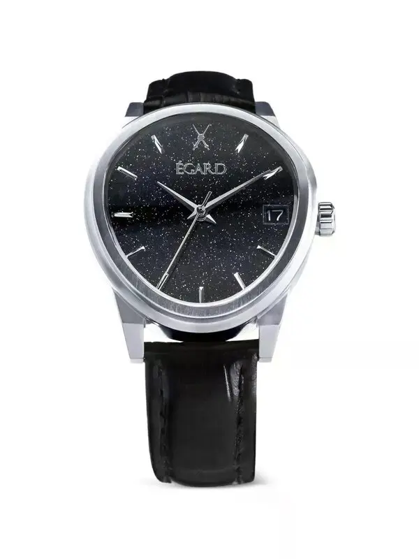 ÉGARD Automatic Stainless Steel Watch With Leather Strap