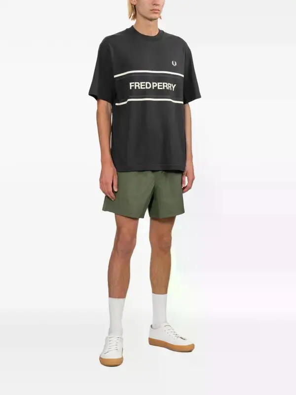 Fred Perry Logo-print T-shirt - Grey