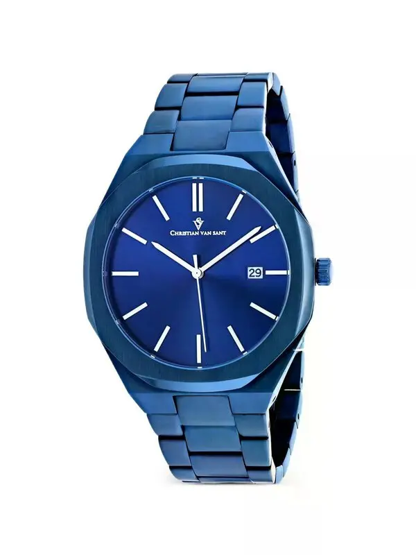 CHRISTIAN VAN SANT Octavius Slim 42mm Watch - Blue