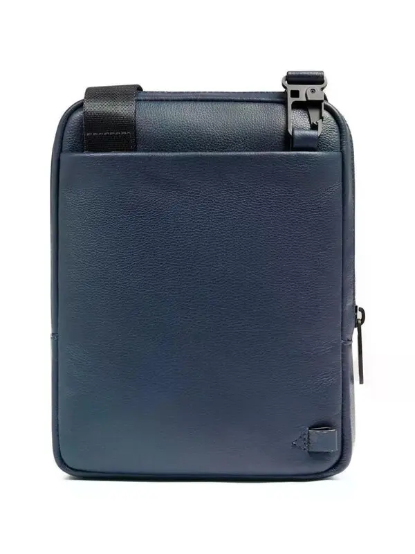 PIQUADRO Logo-plaque Crossbody Bag - Blue