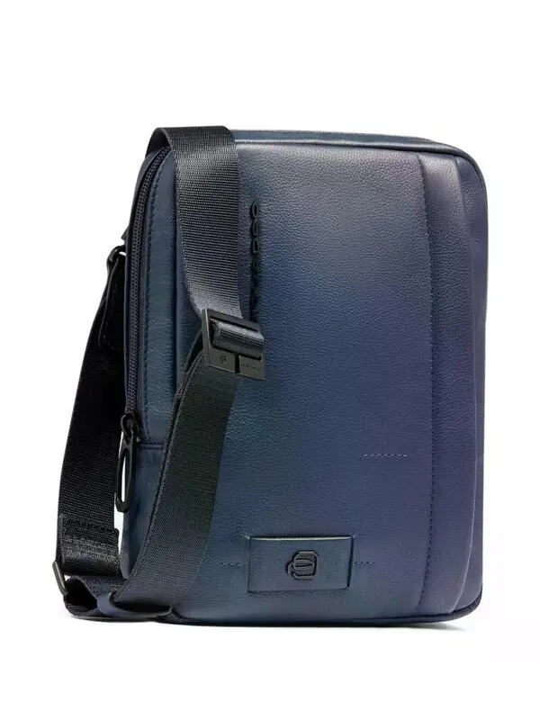 PIQUADRO Logo-plaque Crossbody Bag - Blue