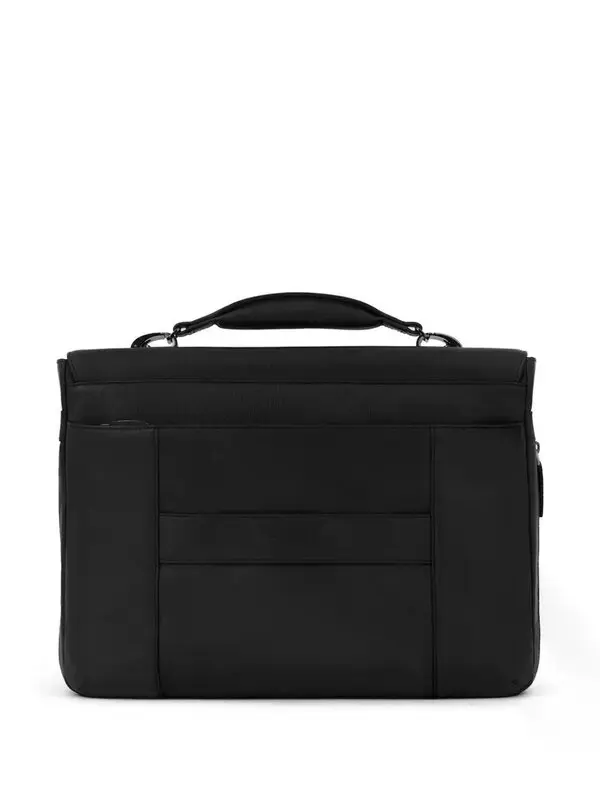 PIQUADRO Expandable Leather Briefcase