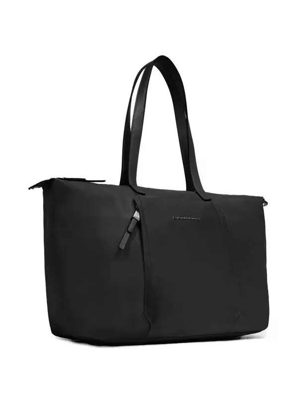 PIQUADRO Logo Plaque Laptop Tote Bag
