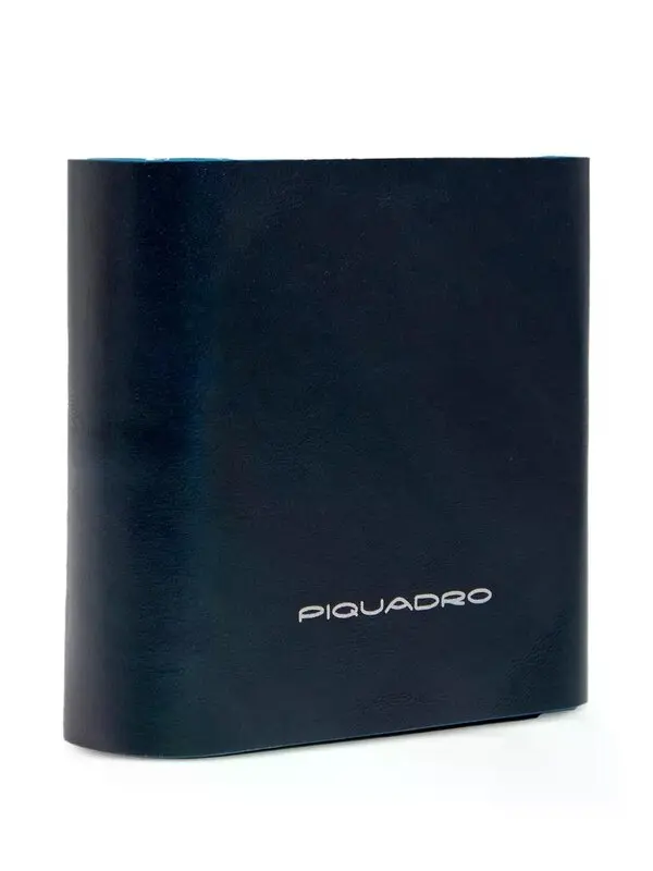 PIQUADRO Folding Leather Wireless Charging Base - Blue