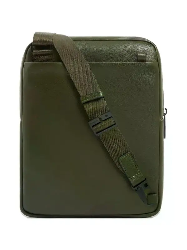 PIQUADRO Small Leather Cross Body Bag - Green