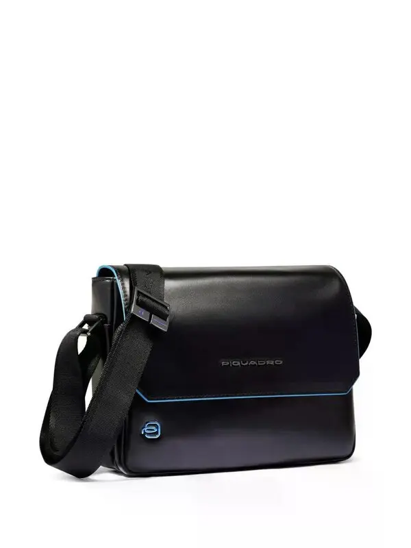 PIQUADRO Logo Plaque Shoulder Bag