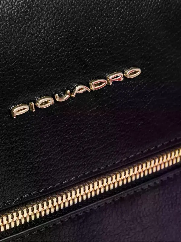 PIQUADRO Leather Laptop Bag With Gold-tone Hardware