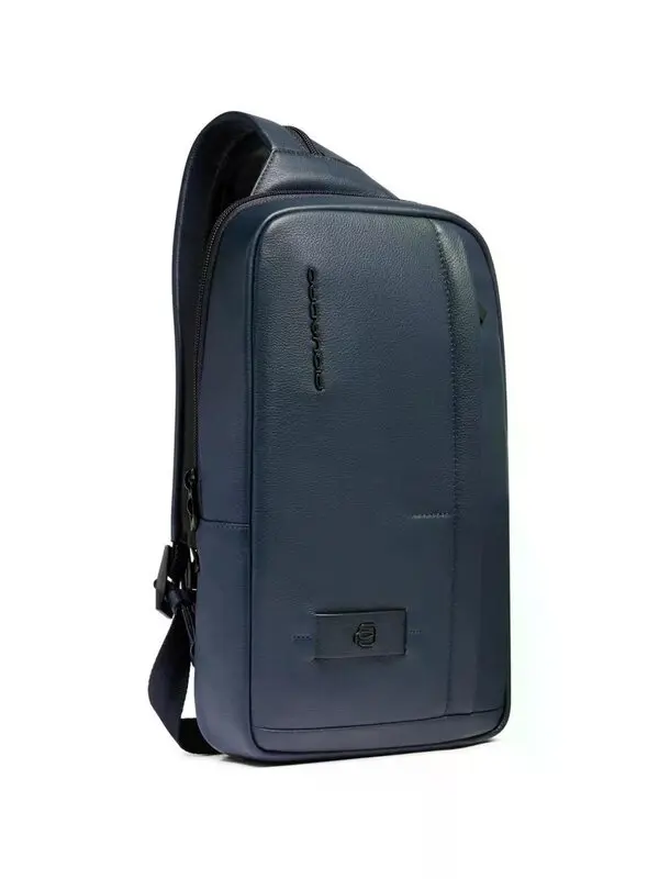 PIQUADRO Convertible Leather Shoulder Bag