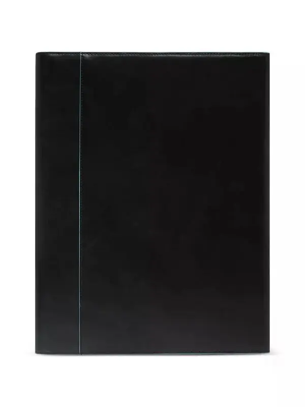 PIQUADRO Contrast-stitch Leather Clipboard
