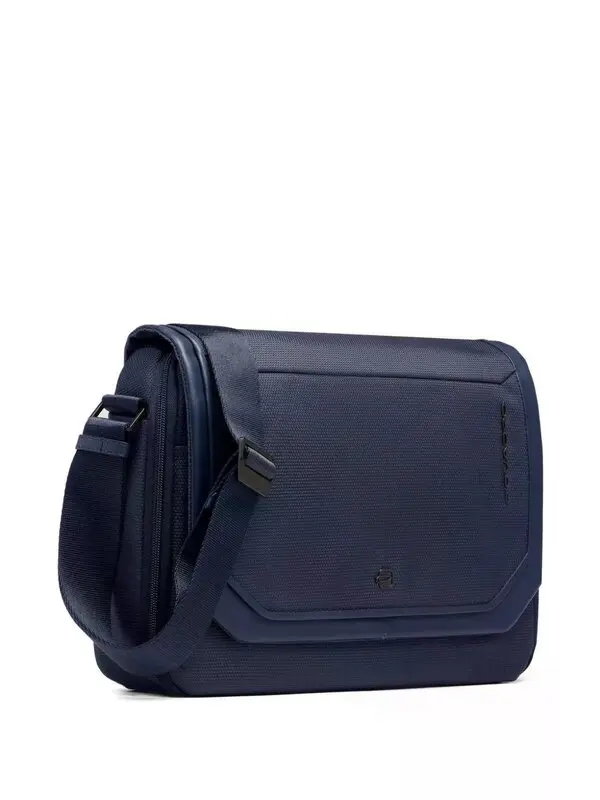 PIQUADRO Leather Trim Messenger Bag