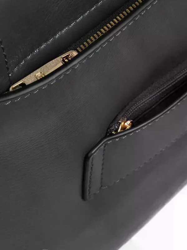 PIQUADRO Grained-leather Satchel