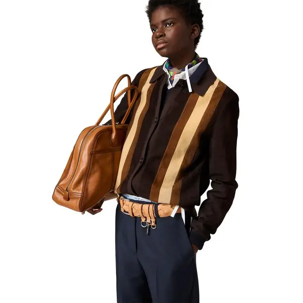 Miu Miu Suede Striped Jacket