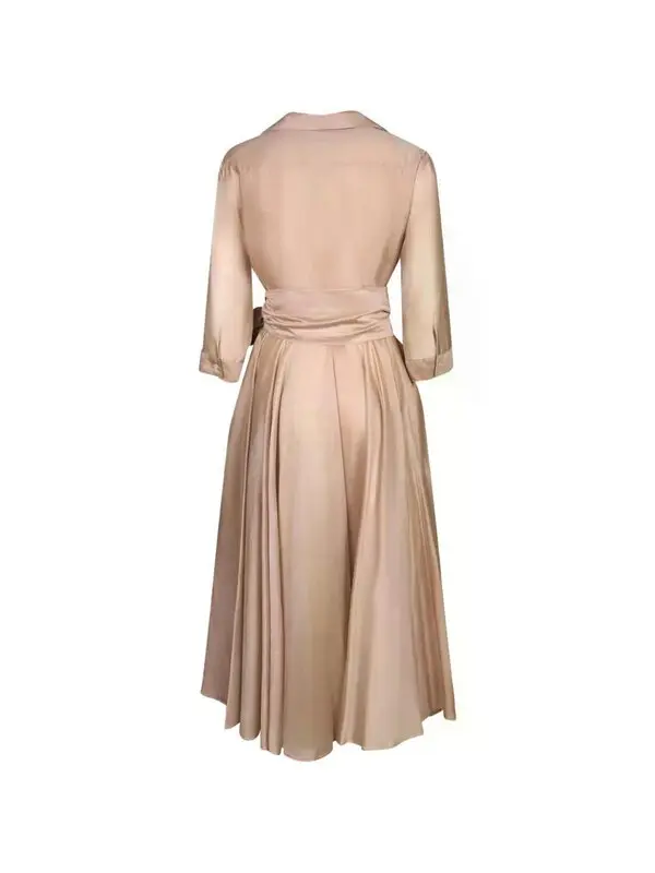 BLANCA VITA Allia Belted Muslin Dress