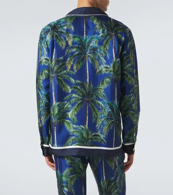 Dolce & Gabbana Printed Silk Twill Shirt
