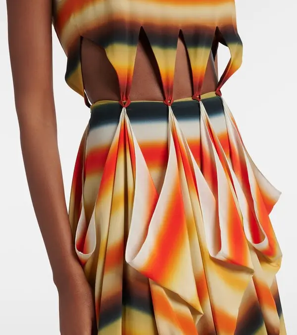 Loewe Striped Silk Maxi Dress