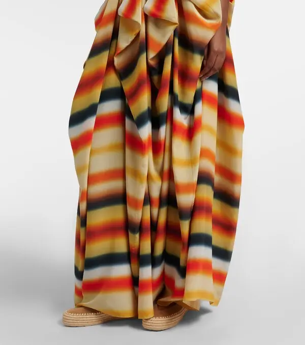 Loewe Striped Silk Maxi Dress