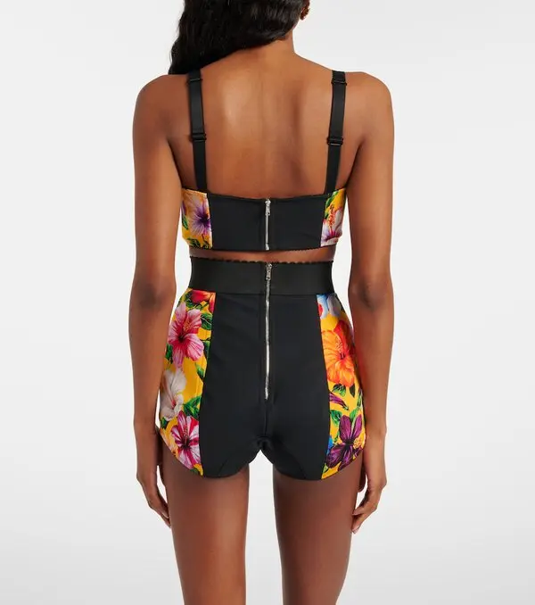 Dolce & Gabbana Floral Silk-blend Shorts