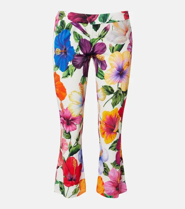 Dolce & Gabbana Floral Capri Trousers - Multicoloured