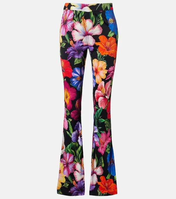 Dolce & Gabbana Floral Flared Trousers - Multicoloured