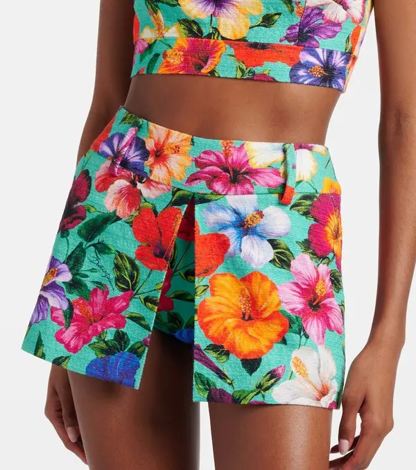 Dolce & Gabbana Floral Print High-waisted Shorts
