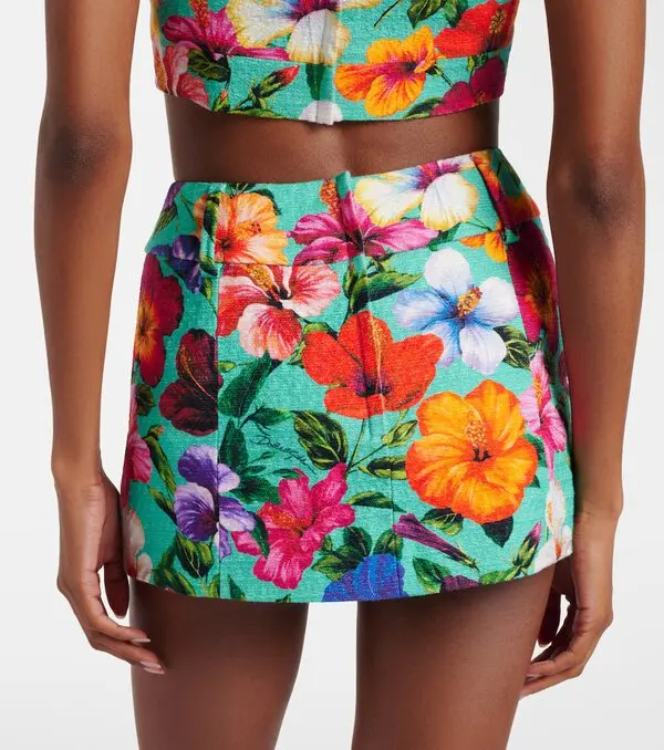 Dolce & Gabbana Floral Print High-waisted Shorts