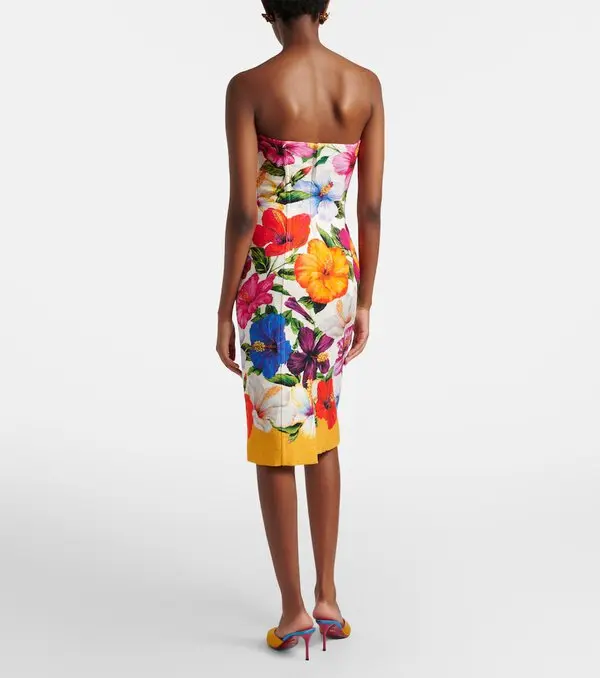Dolce & Gabbana Floral Bustier Dress