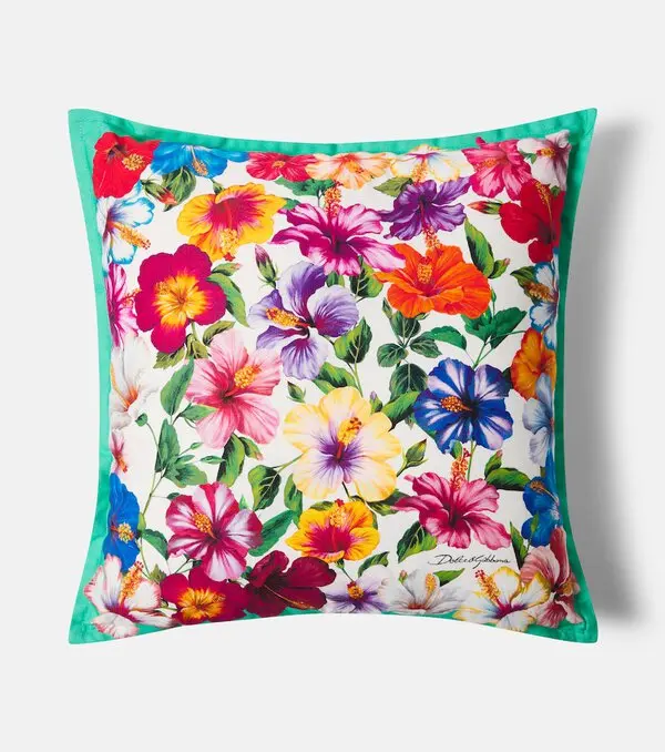 Dolce & Gabbana Floral Silk Twill Cushion