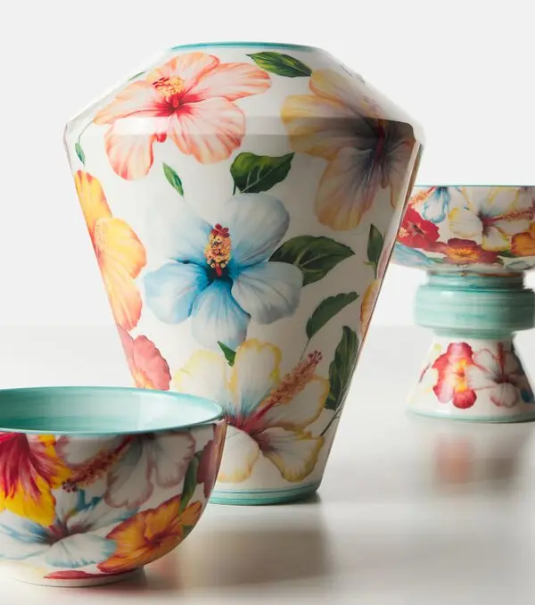 Dolce & Gabbana Floral Ceramic Vase