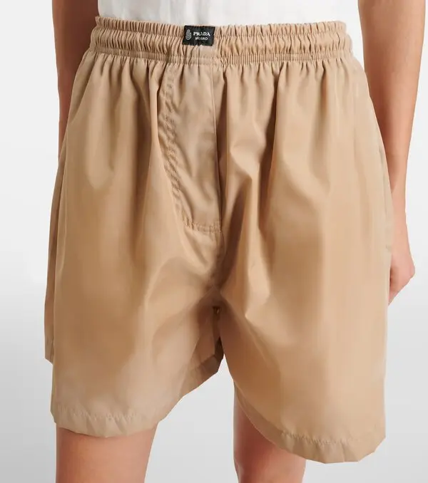 Prada Re-nylon Shorts - Beige