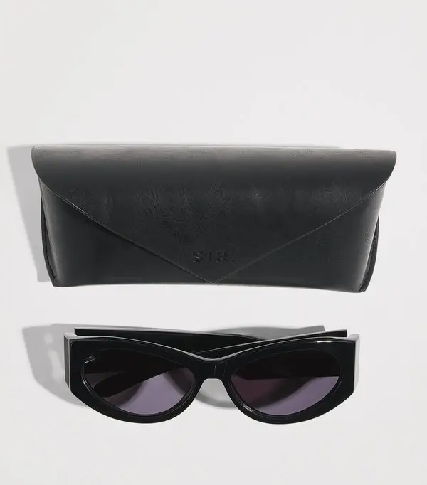 SIR. The Classic Cat Eye Sunglasses - Black