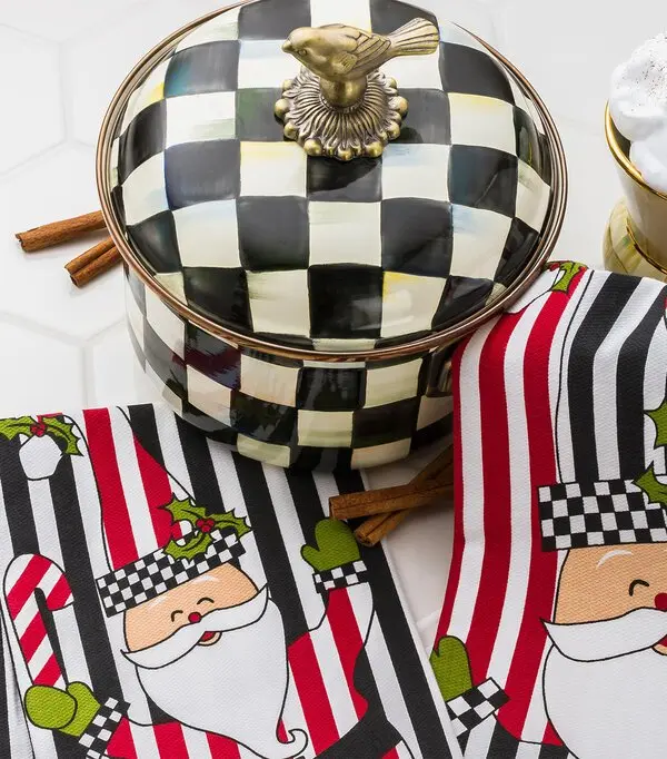 MACKENZIE-CHILDS Courtly Check Saucepan