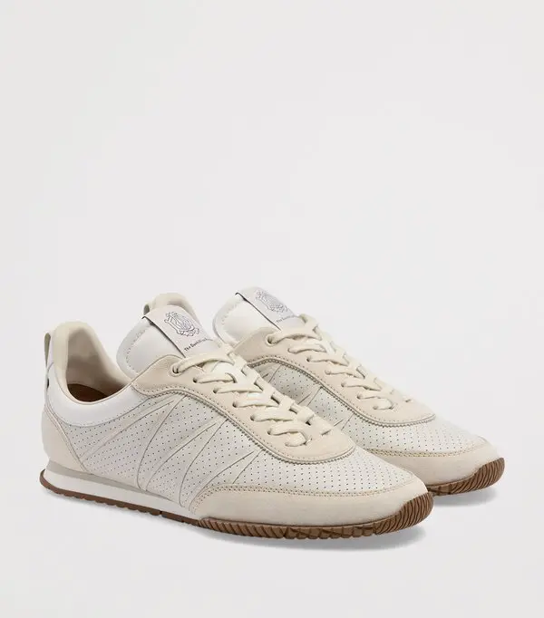 Dunhill The Dunhillian Leather Runner Sneakers - White