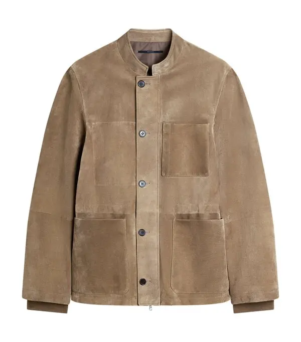 Dunhill Leather Three-pocket Jacket