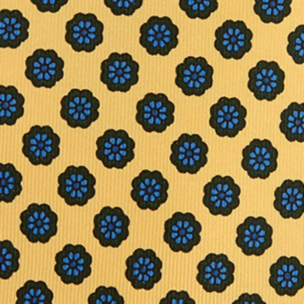 Dunhill Mulberry Silk Geometric Neck Tie - Beige