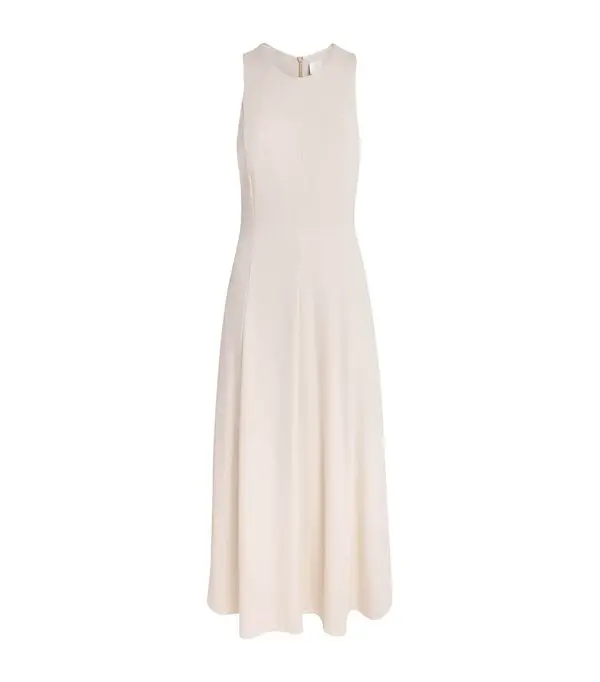 Eleventy Zip-up Midi Dress - Beige