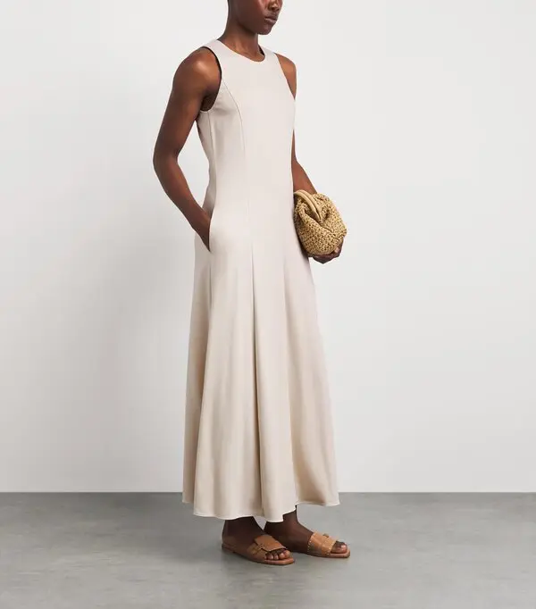 Eleventy Zip-up Midi Dress With Drawstring Waist