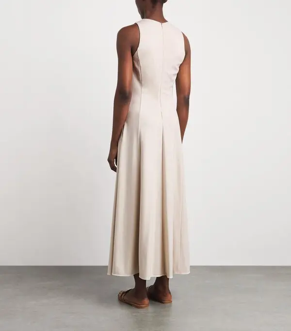 Eleventy Zip-up Midi Dress With Drawstring Waist