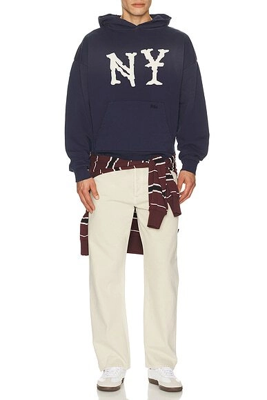 DUKE + DEXTER Ny Embroidered Hoodie - Navy